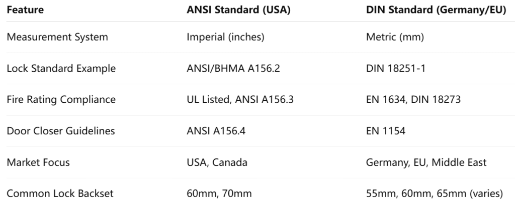 Ansi Vs Din Comparing Door Hardware Standards Across Continents Sdh